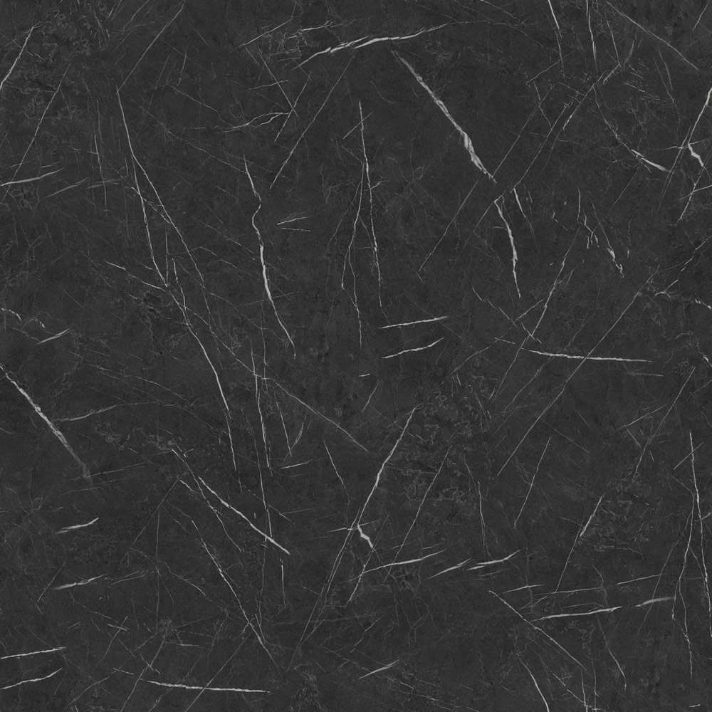 Blat de lucru laminat compact, Marmură Neagră, coală 3670x600x12 mm